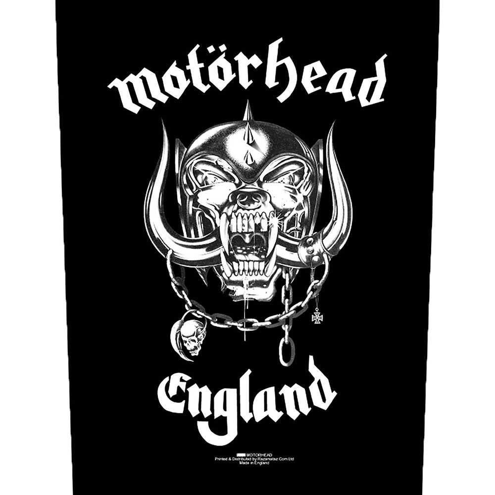 MOTORHEAD BACK PATCH: ENGLAND - Metalshop מטאלשופ
